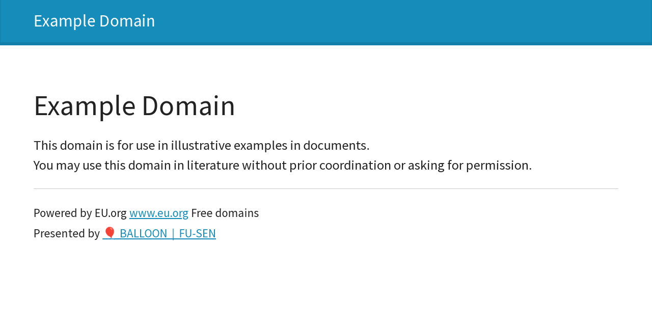 Public Domain Examples